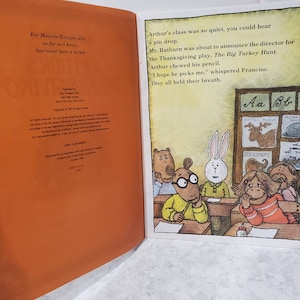 Arthur's Thanksgiving by Marc Brown, Vintage 1983 Arthur Adventure ...