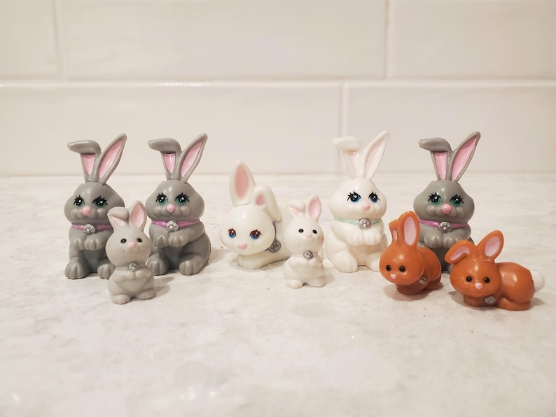 REDUCED Littlest Pet Shop LPS Kenner 90s, Easter Bunny, Baby Bunnies ...