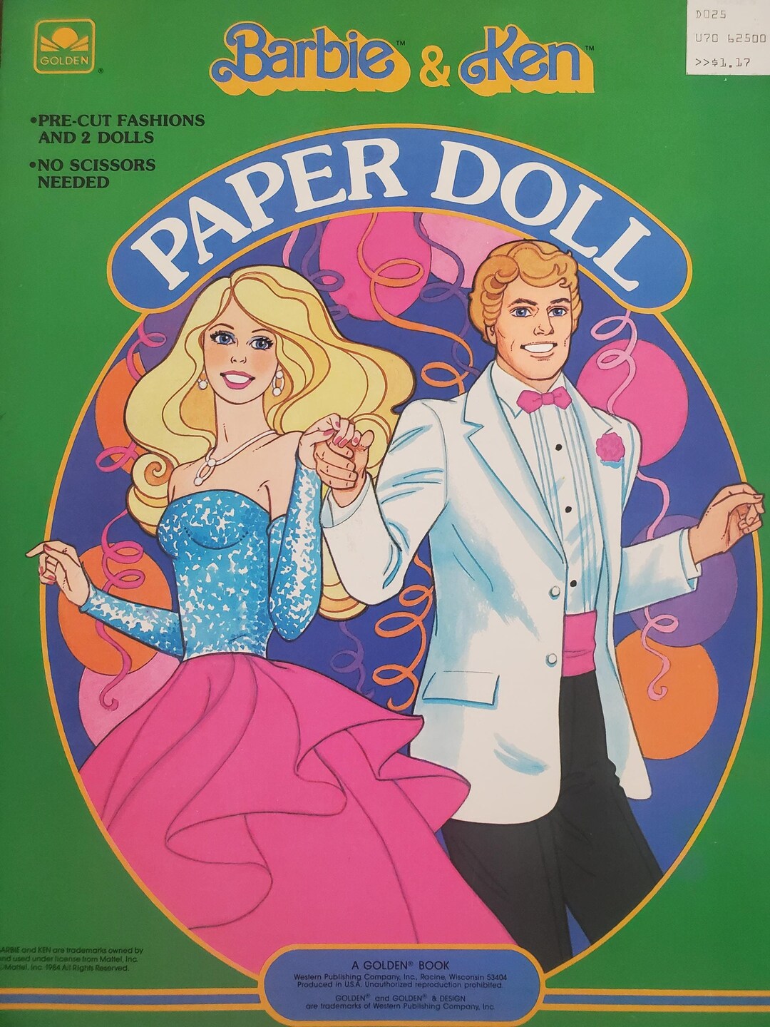 New 1984 Barbie & Ken Paper Doll Book UNCUT, 80s Golden Book, Vintage ...