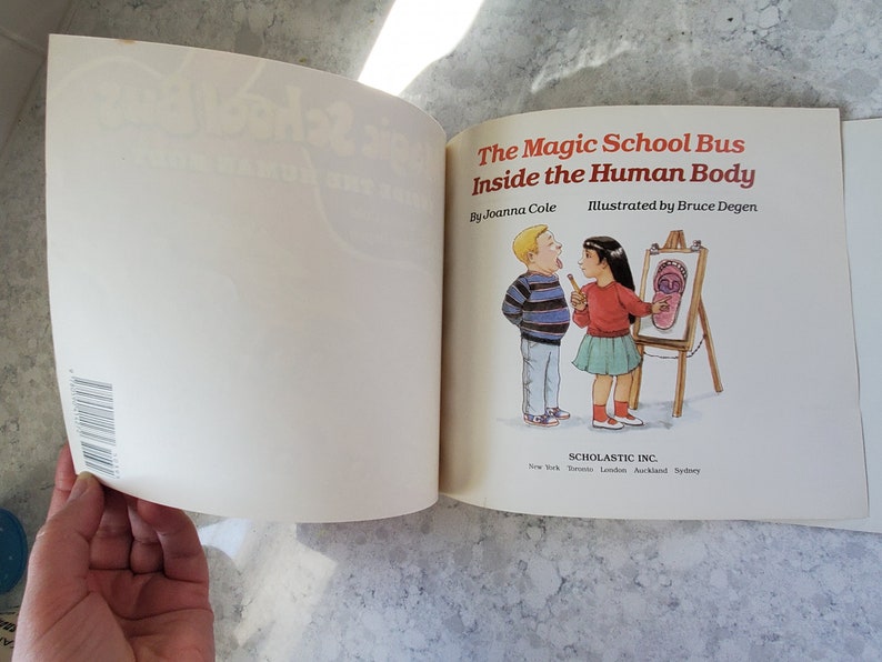 1989 the Magic School Bus Inside the Human Body by Joanna Cole, Vintage ...
