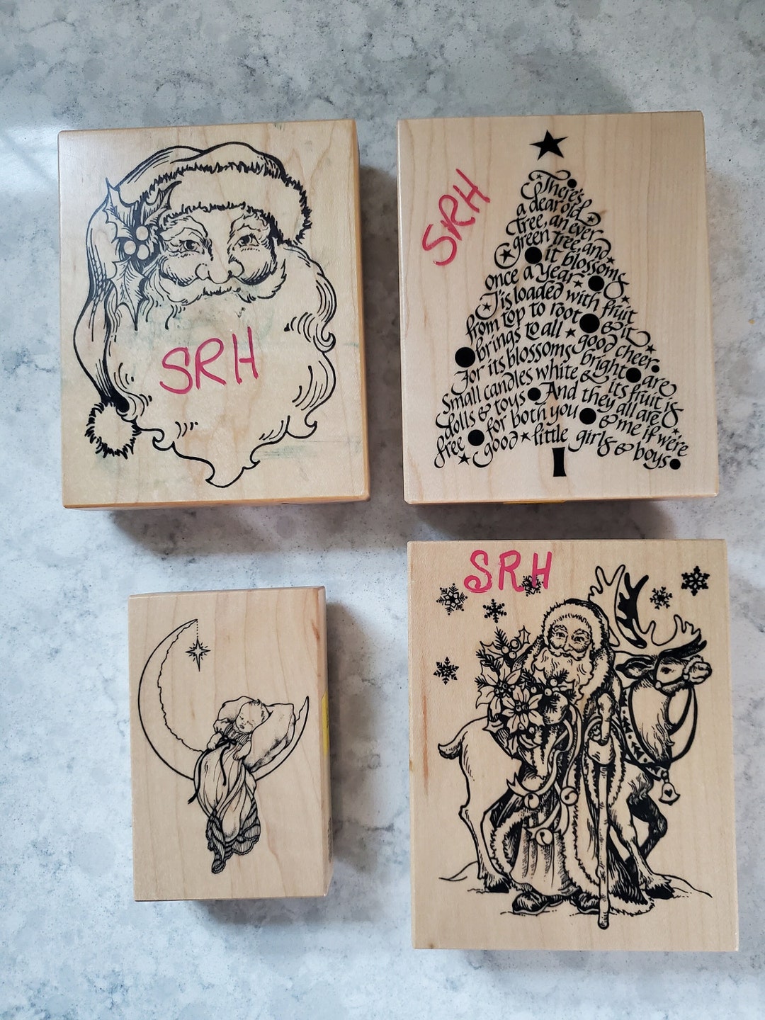 PSX Rubber Stamp Lot of 3, Retired Christmas, K-292, K-1673, K-1138, G ...