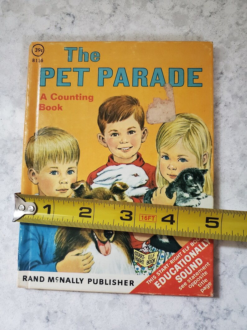 Vintage 1960s Pet Parade Counting Book, Rand Mcnally - Etsy