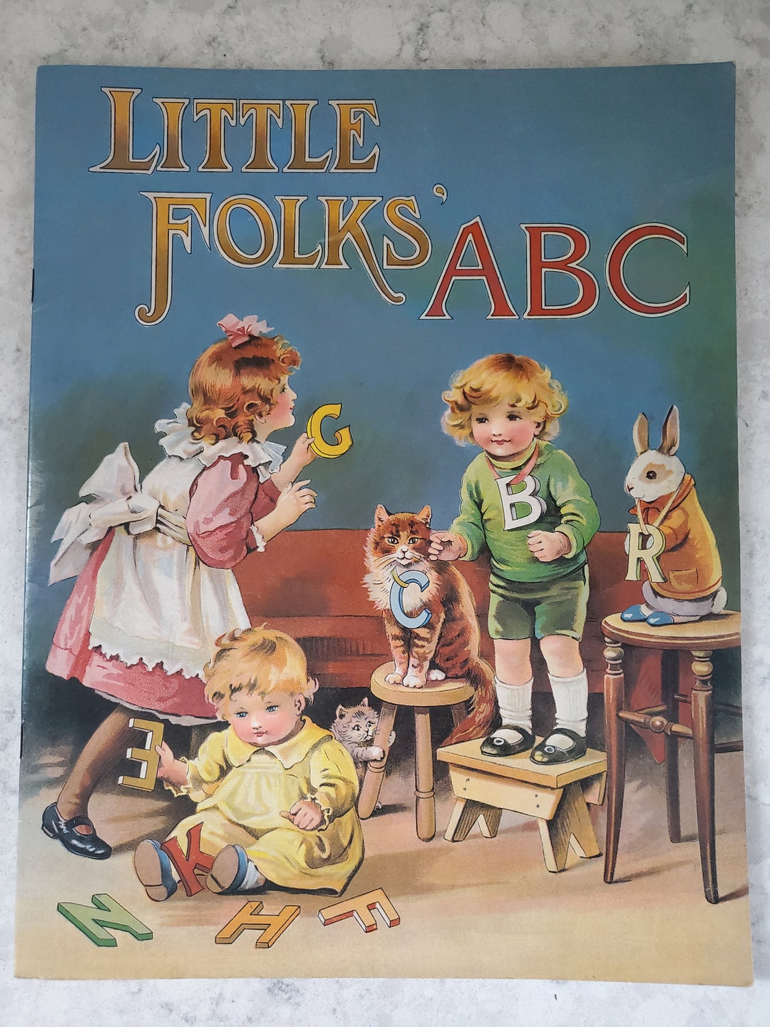 Large Childrens Book Little Folks ABC, 1993 Apx 10x13, Vintage 90's ...