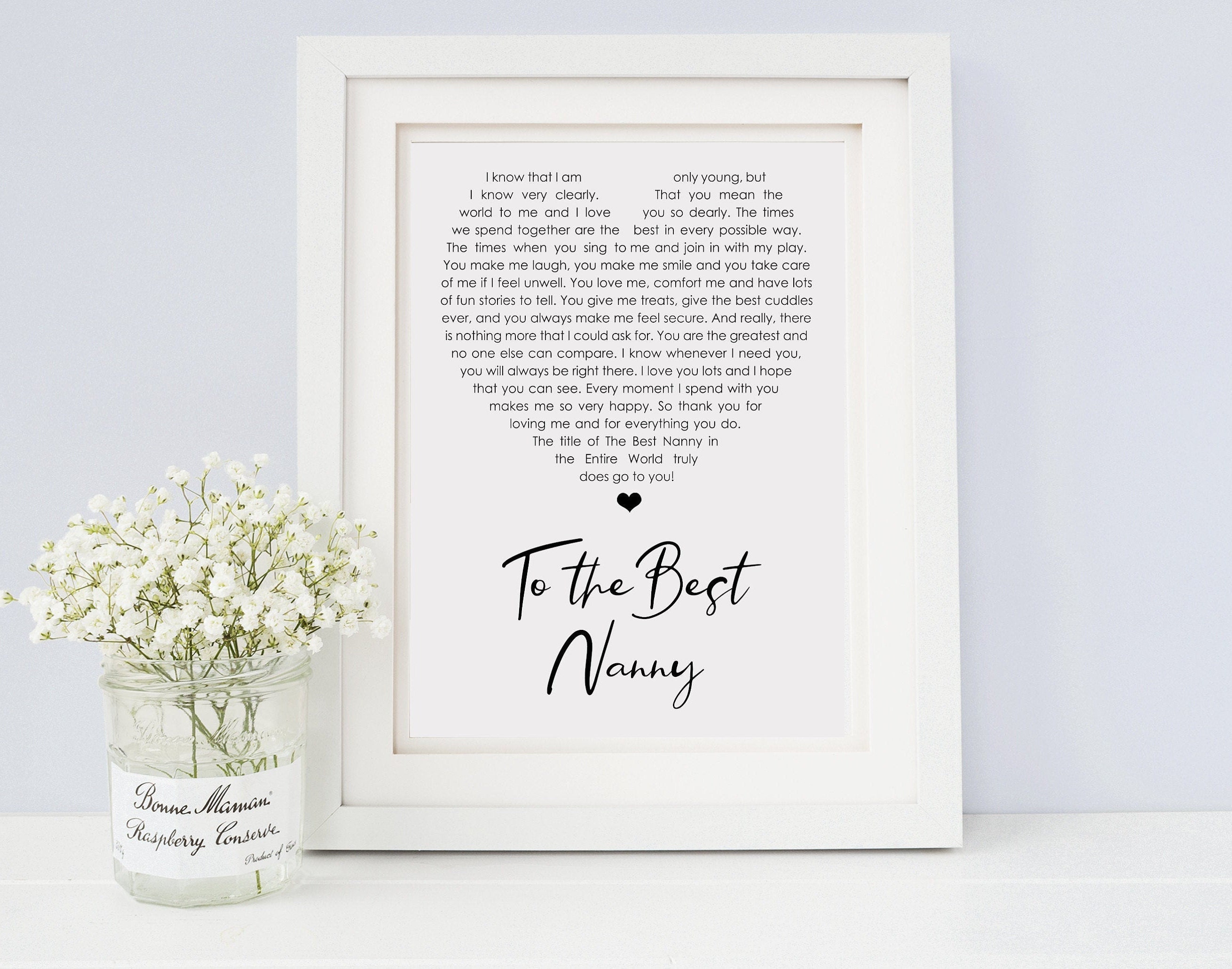 Nanny Poem Print Nana Gift Granny Print Grandparent Gift - Etsy UK
