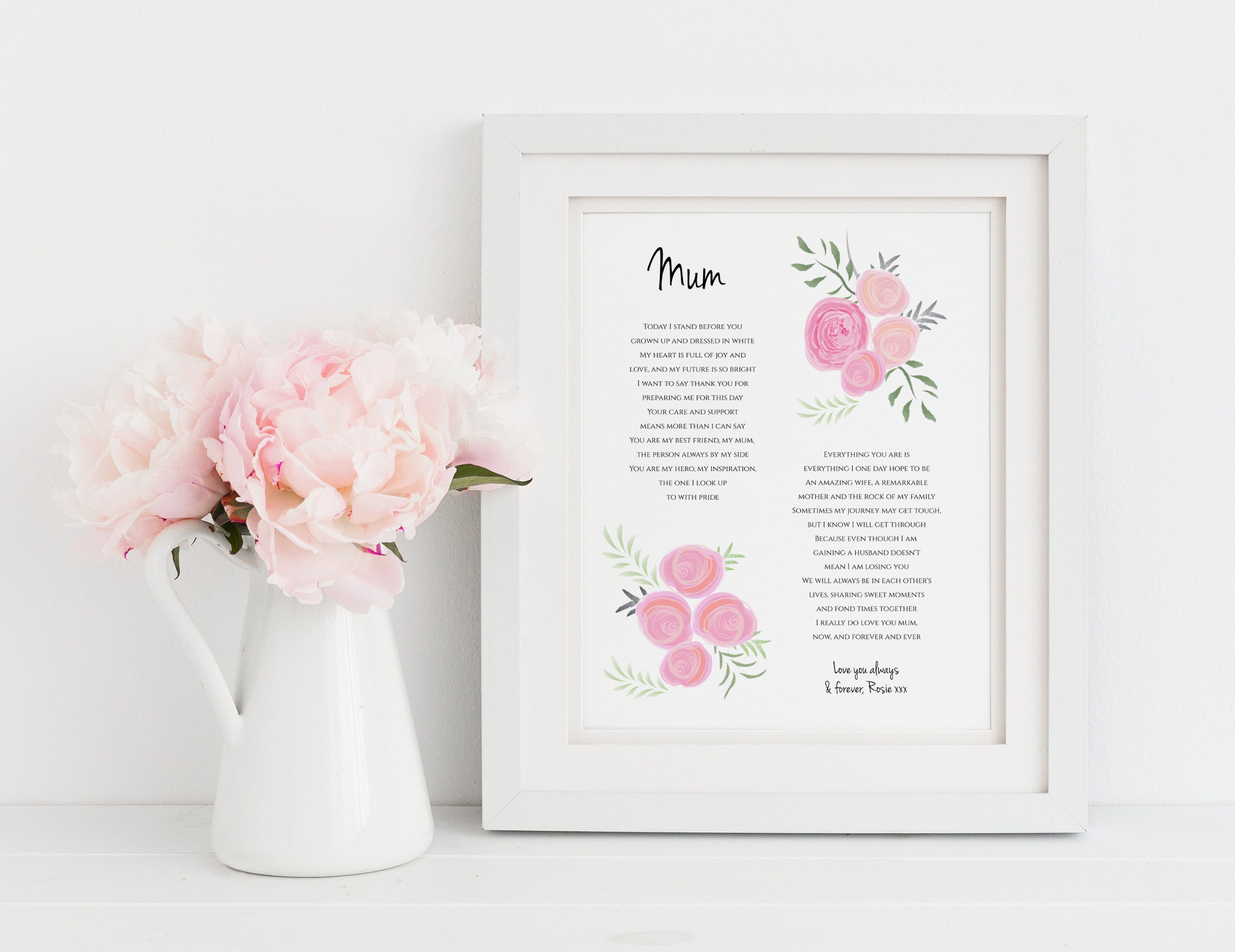 Mother of the Bride Print Mother of the Bride Poem Mother | Etsy