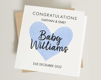 Due Date Card - Etsy UK