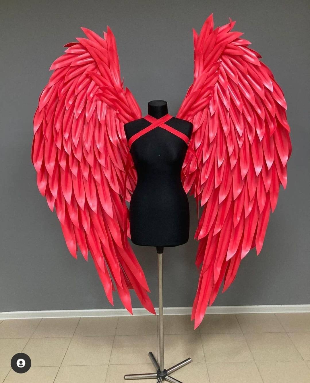 Red Angels Wings - Etsy