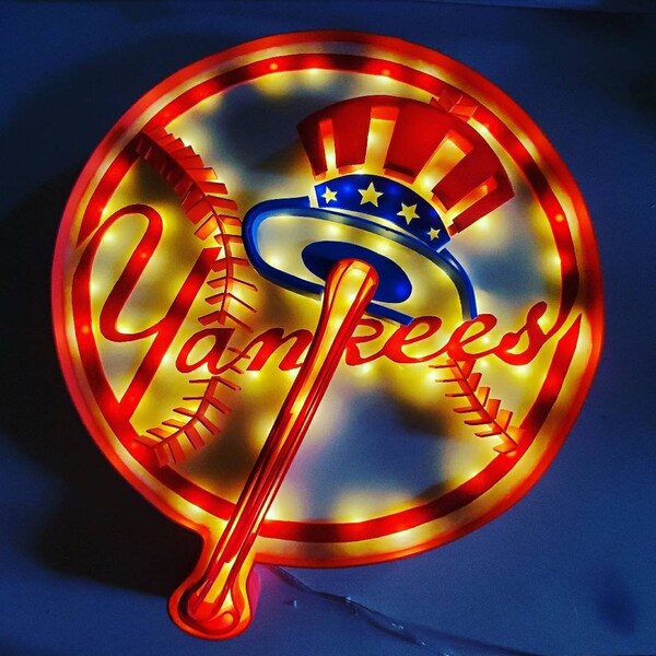New York Yankees Lamp - Etsy