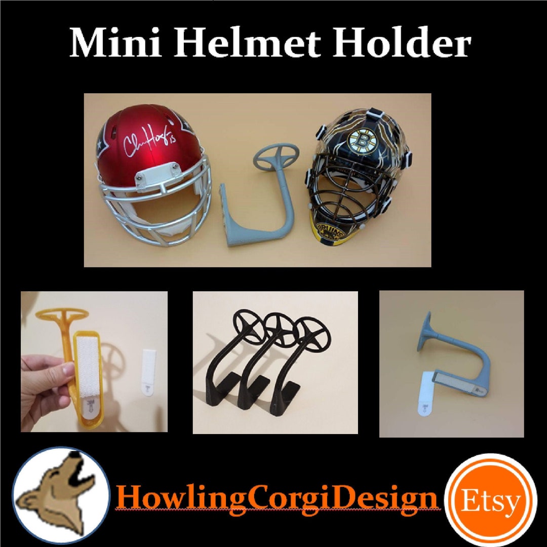 Mini Football Helmet Wall Hanger Mount - Etsy