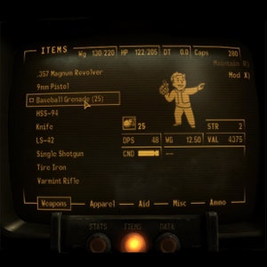 Fallout Baseball Grenade W/ Display Stand - Etsy