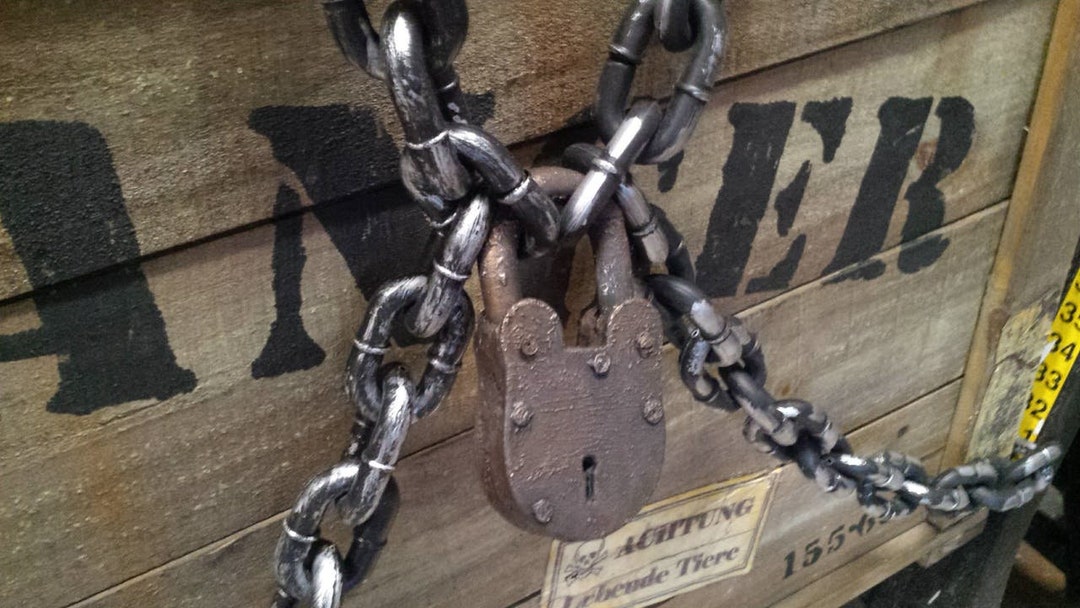 Old Pad Lock Prop - Etsy