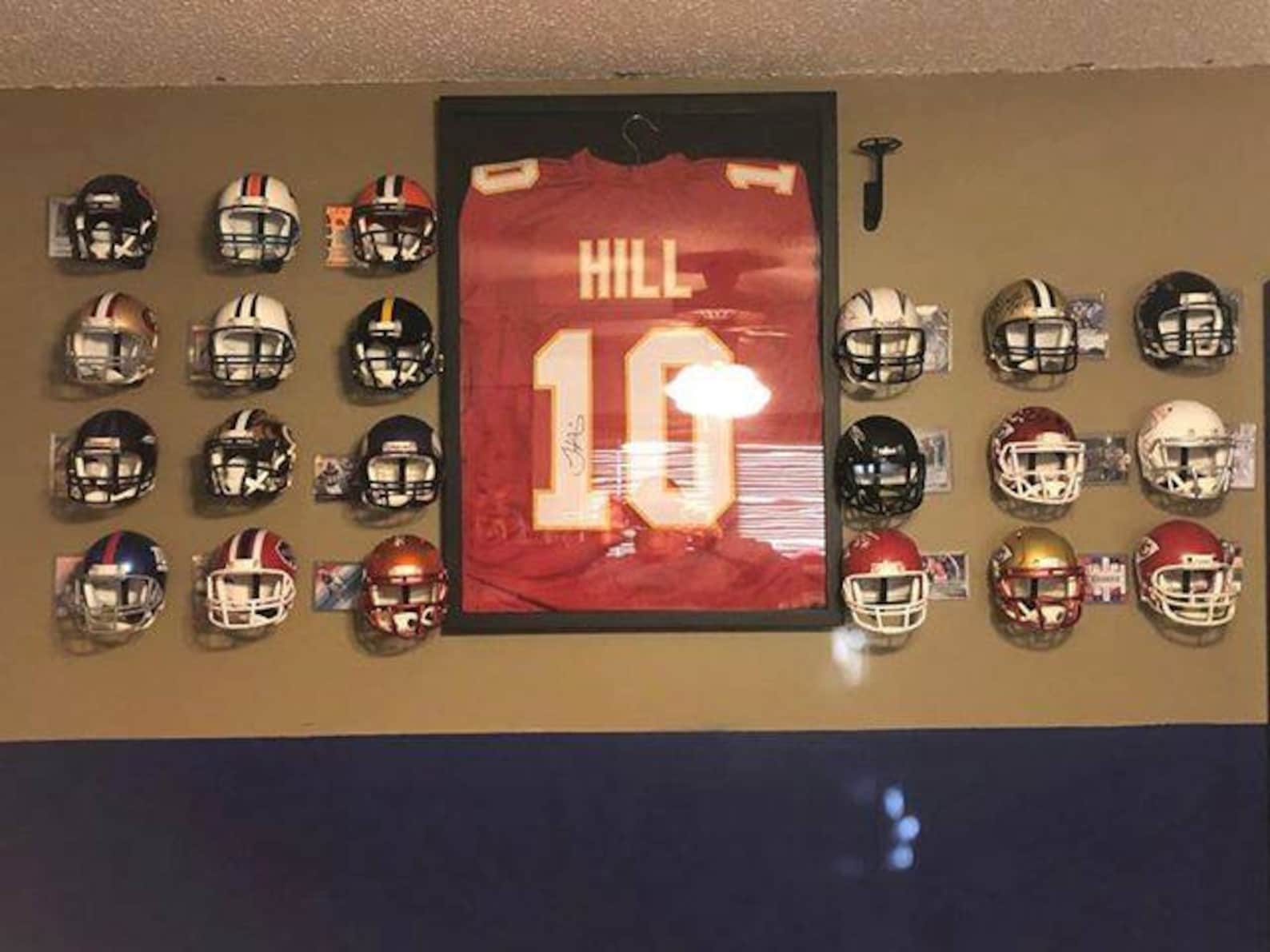 Mini Football Helmet Wall Hanger Mount - Etsy