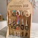 Display Stand for Wristlet Keychains Double Sided With Wood Pendant ...