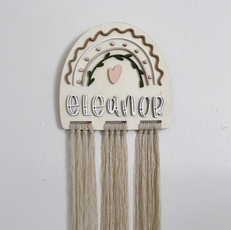 Macramé Rainbow Frame Laser Cut Digital File SVG Glowforge - Etsy