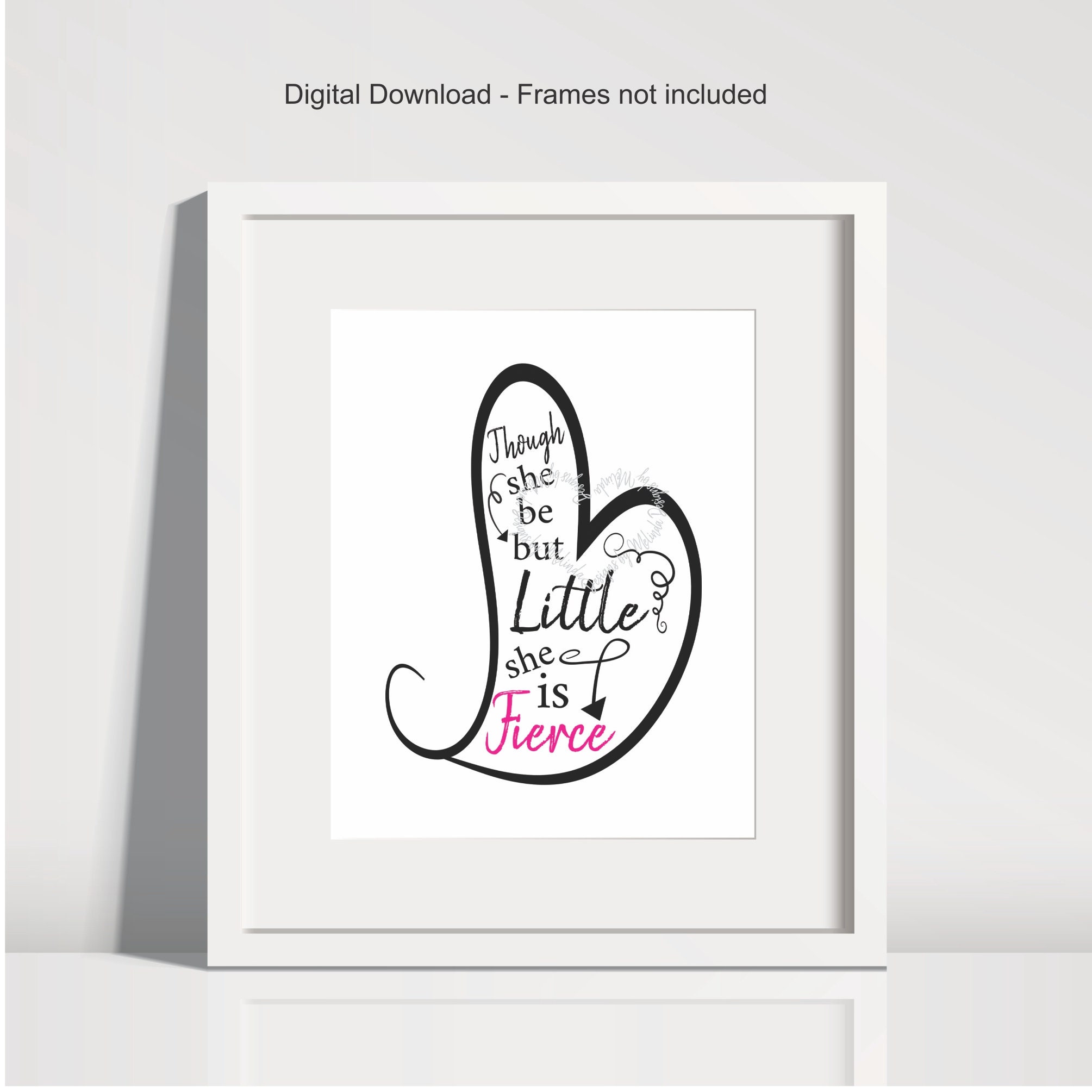 Little but Fierce Wall Art Instant Download - Etsy