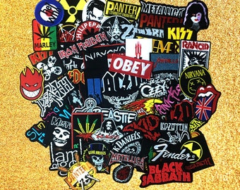 Metal band patches | Etsy