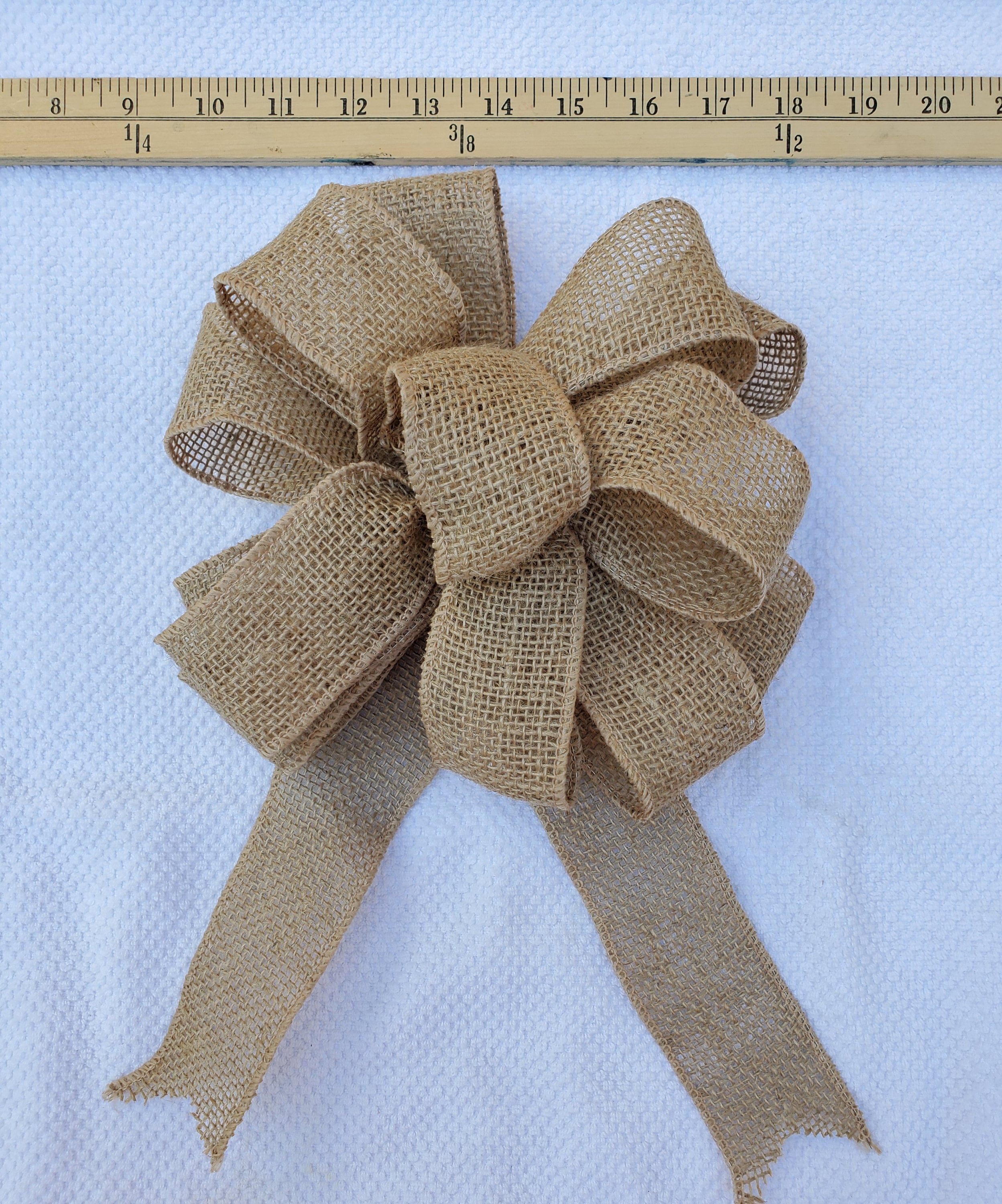 Rustic Burlap Bows ~ Available in Natural or Ivory - Etsy