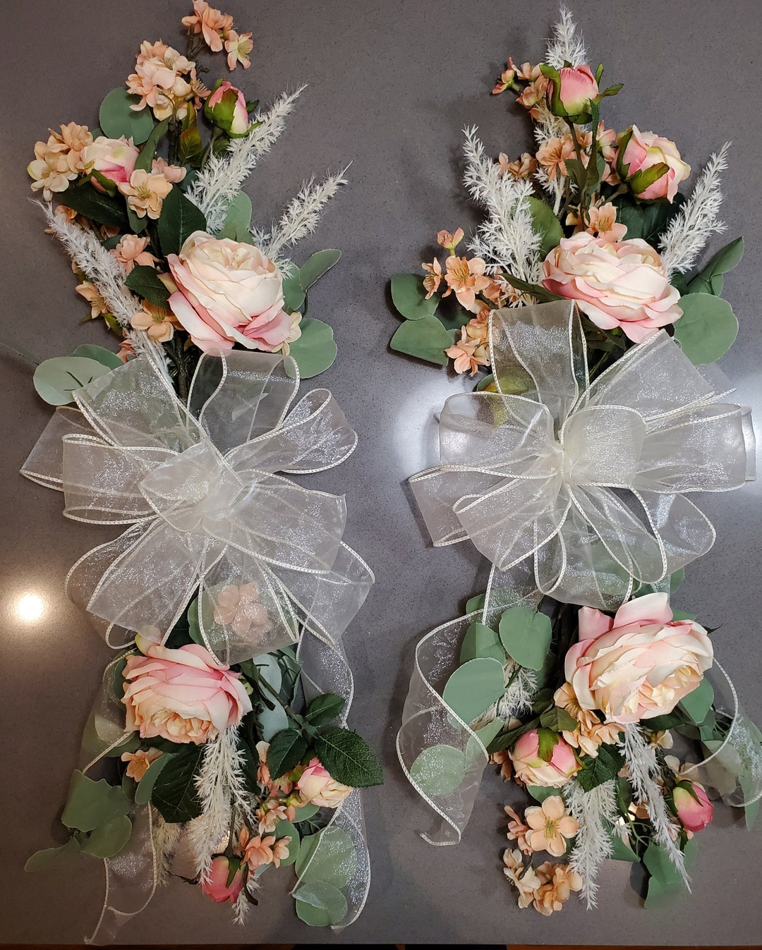 Set of 2 Wedding Aisle Markers in Soft Tones - Etsy