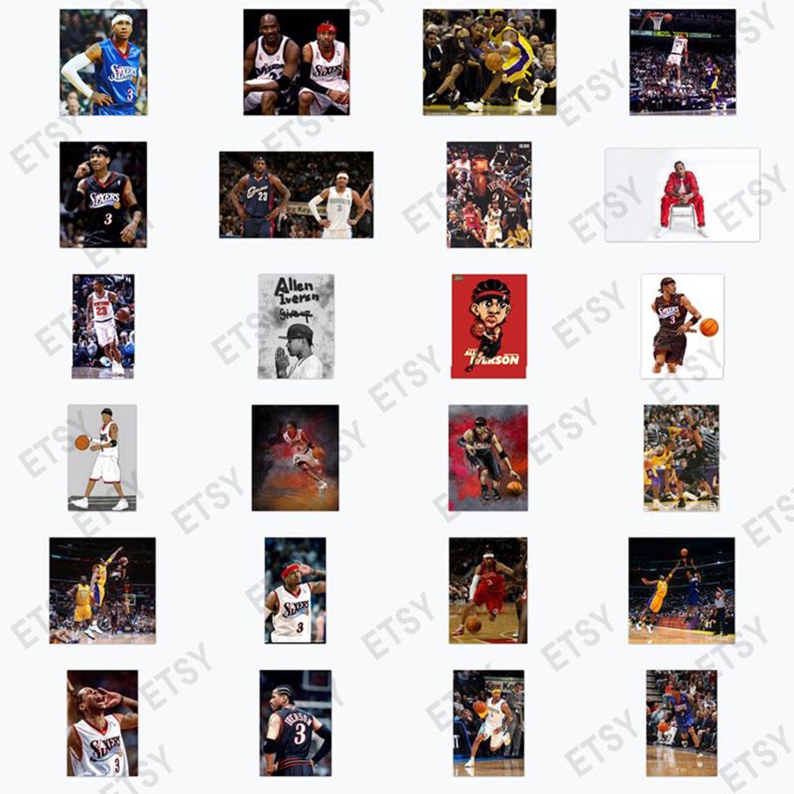 78 Allen Iverson Png , Ready to Print, Printable Design,allen Iverson ...