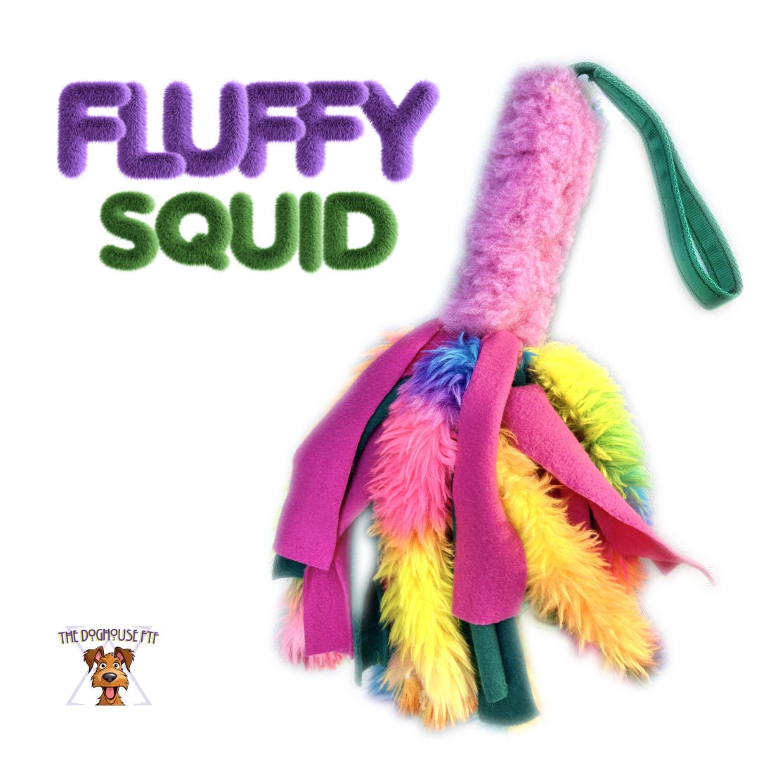 Fluffy Squid-dog Toy - Agility Dog - Dog Toys - Agility - Dog Training ...