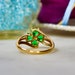 Pretty Heart Flower Ring in 9ct Gold - Etsy