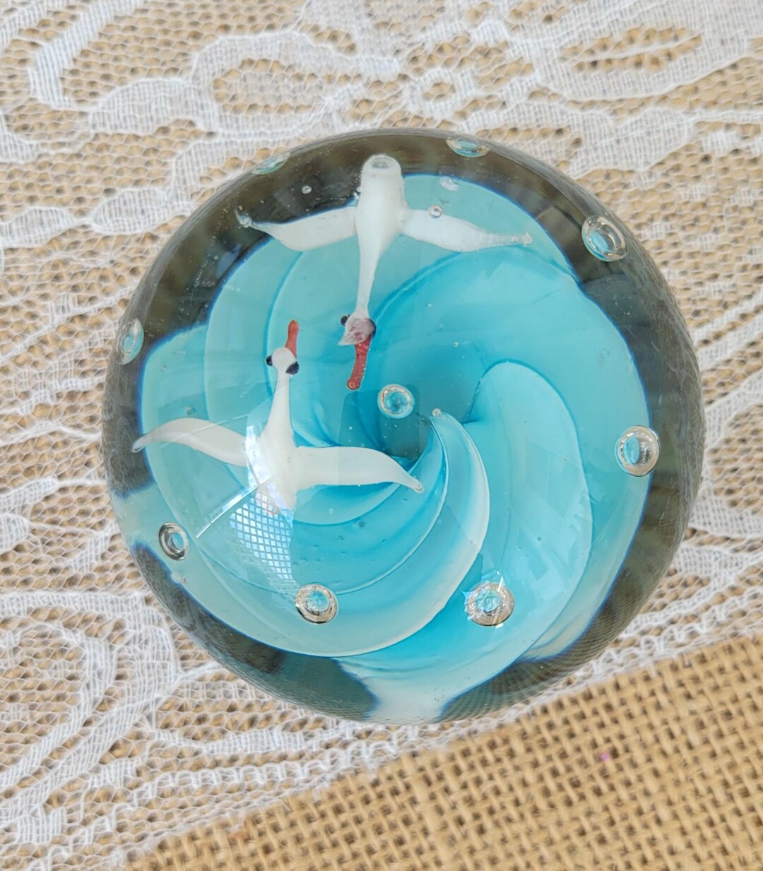 Art Glass Paperweight, Dynasty Gallery Heirloom Collection Paperweight ...