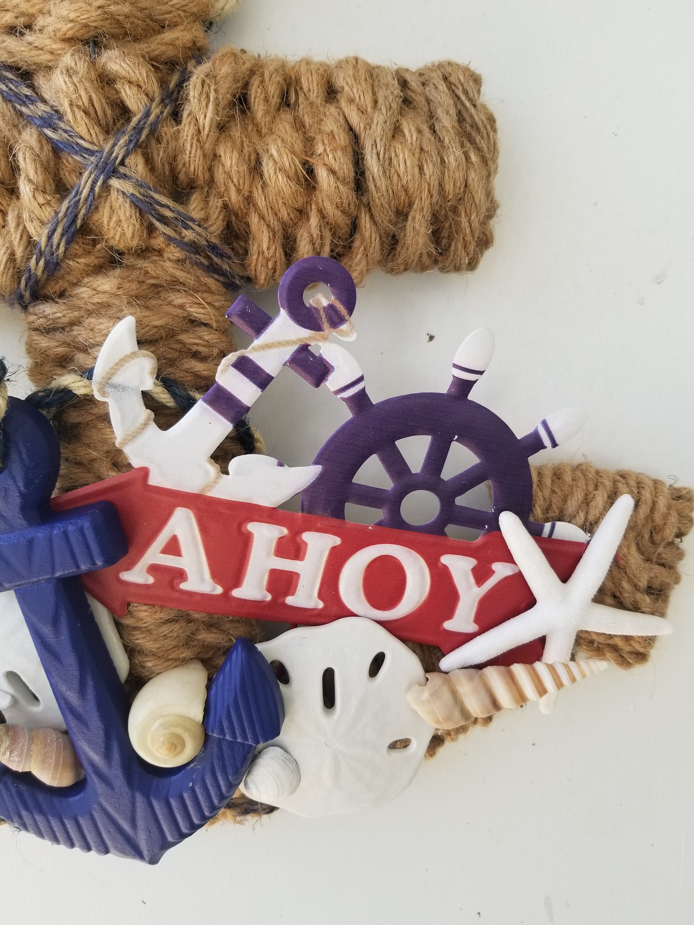 Nautical Wall Decor Anchor Door Decor Coastal Beach Nautical - Etsy