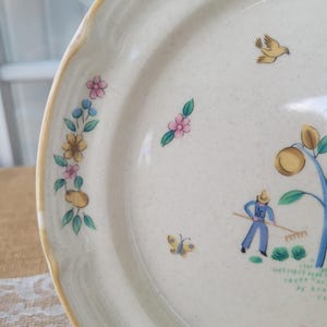 Vintage Heartland International Stoneware Salad Plate #7774, Farmhouse ...