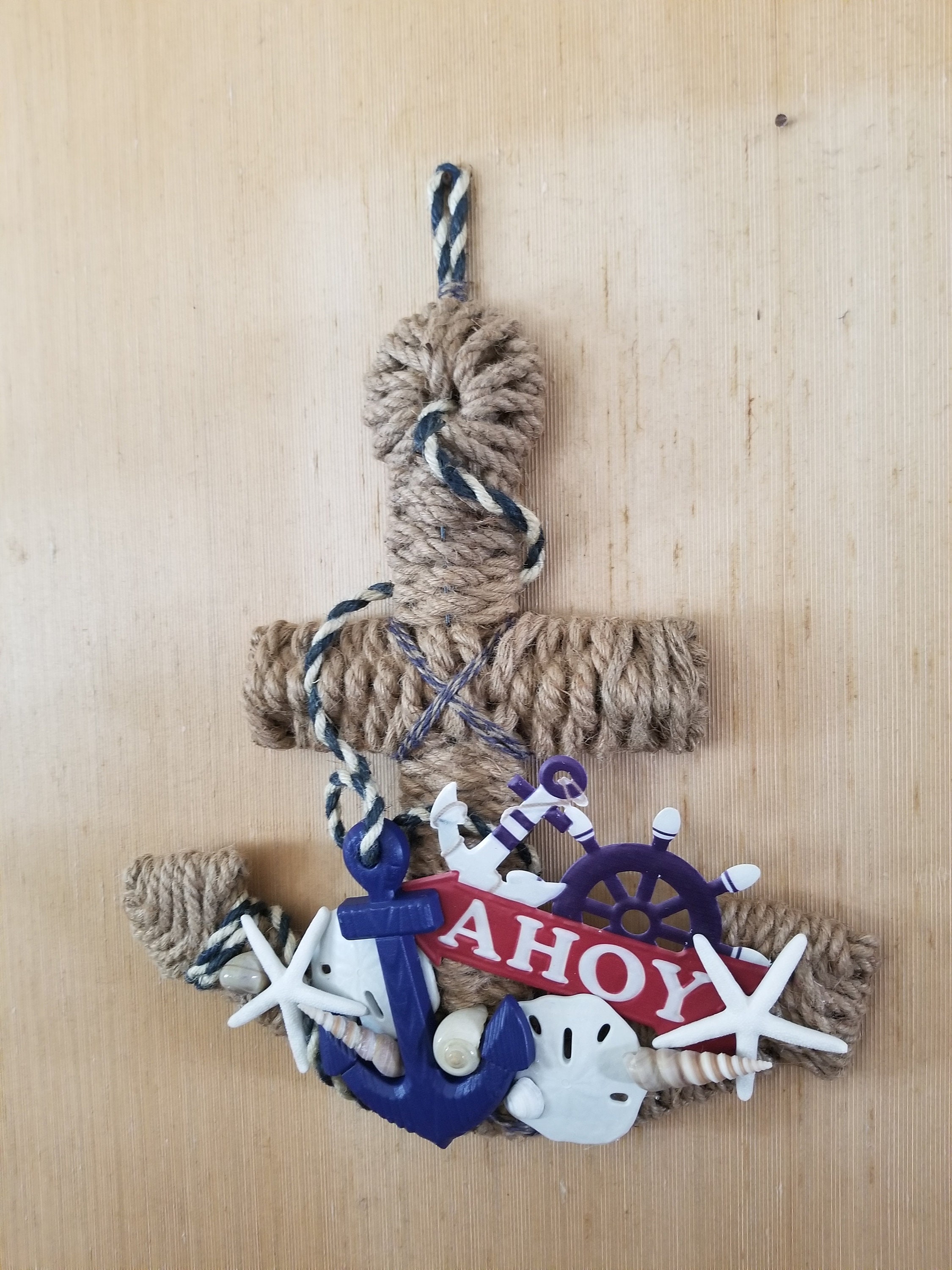 Nautical Wall Decor Anchor Door Decor Coastal Beach Nautical - Etsy