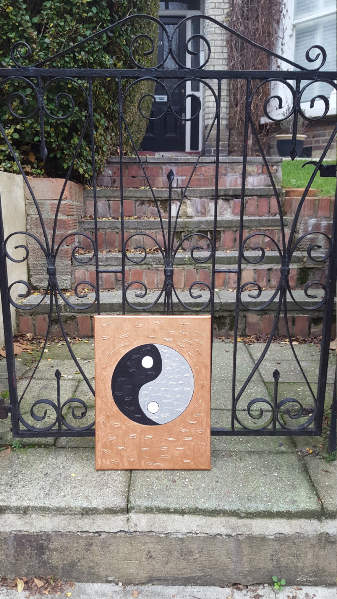 Yin Yang Canvas Painting Feng Shui Wall Art Yin Yang Art - Etsy