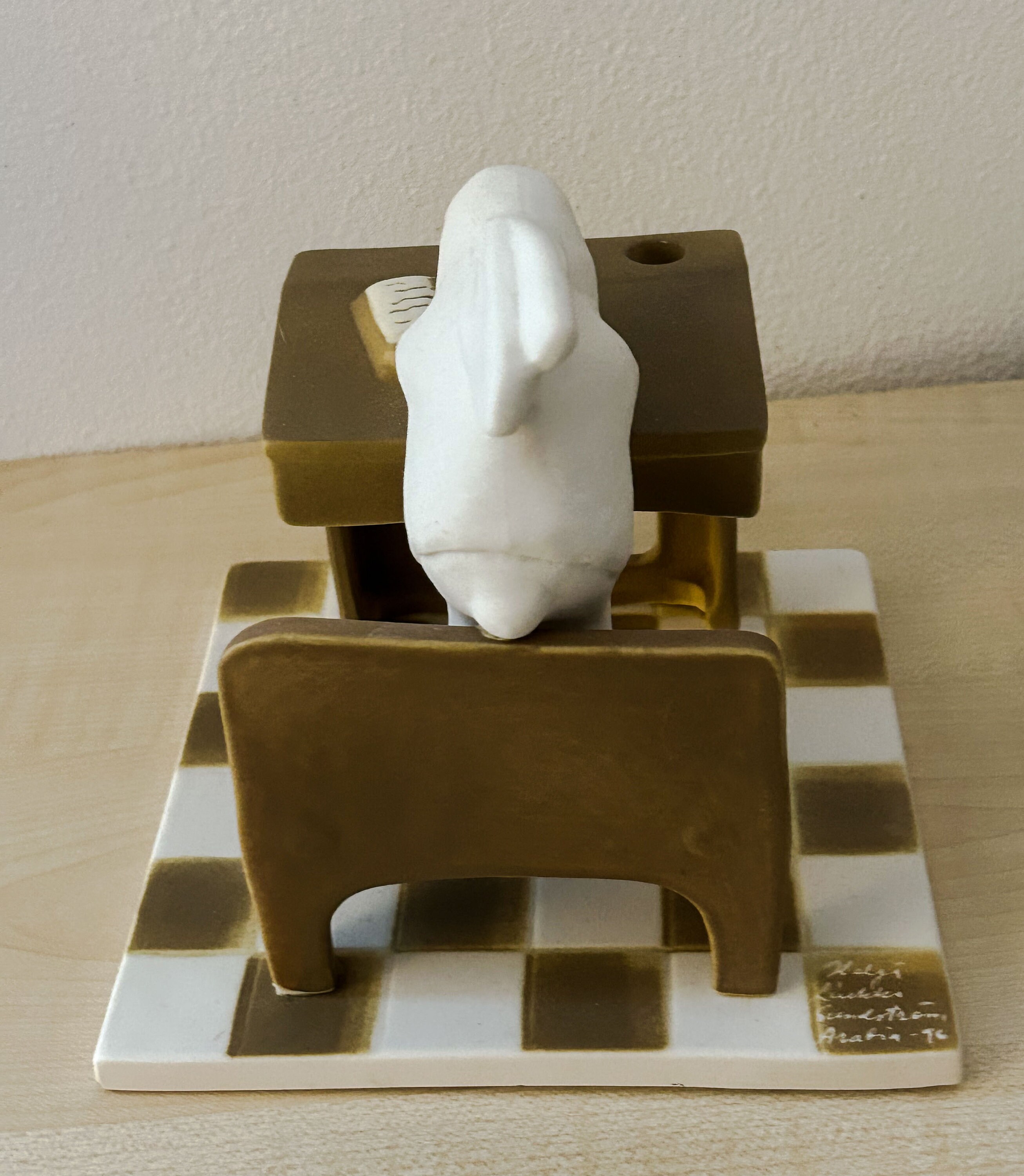 Arabia Finland Bunny 'the Student'. Collectors - Etsy