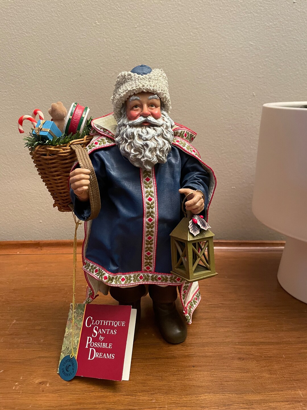 Clothtique Santas by Possible Dreams 1994 Retired Santa in Blue With ...