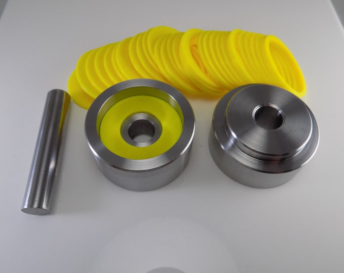 Coin Ring Punch and Spacer Set Center Punch 1/2" Holes in Hundreds of ...