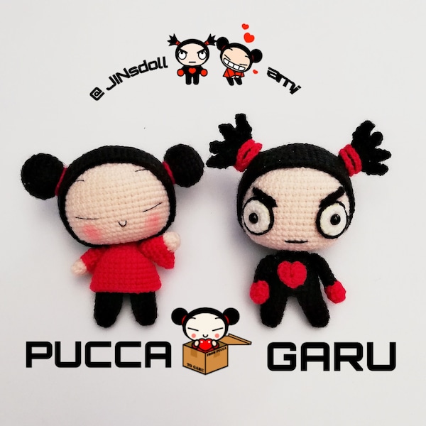 Pucca and Garu Plush - Etsy