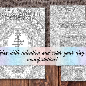 10 Sigil Coloring Pages for Mindful Meditation and Protection - Etsy