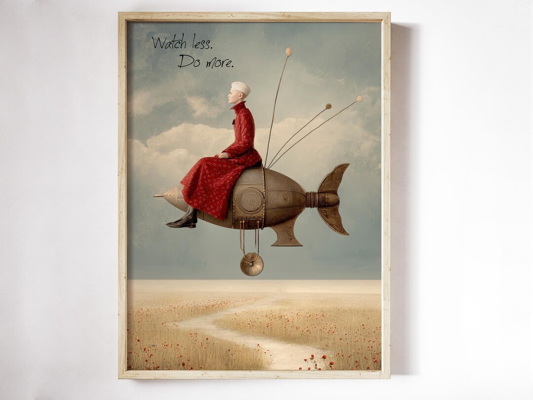 Whimsical Watch Less Do More Instant Download Printable Wall Art ...