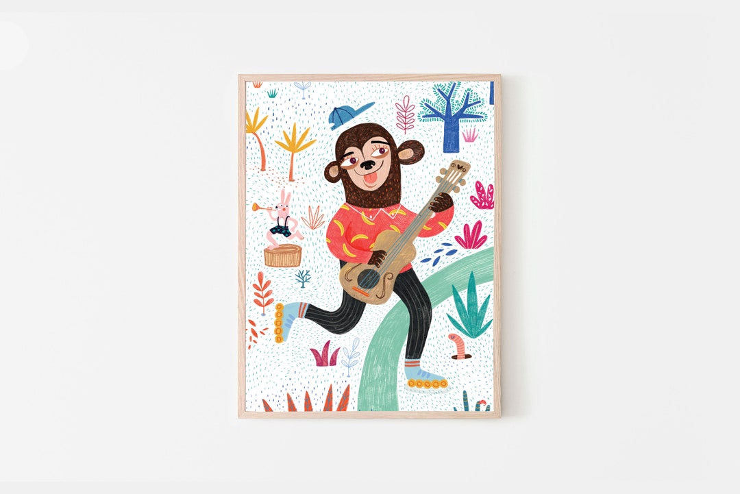 Monkey Decor for Nursery, Monkey Decor, Monkey Nursery, Monkey Playroom ...