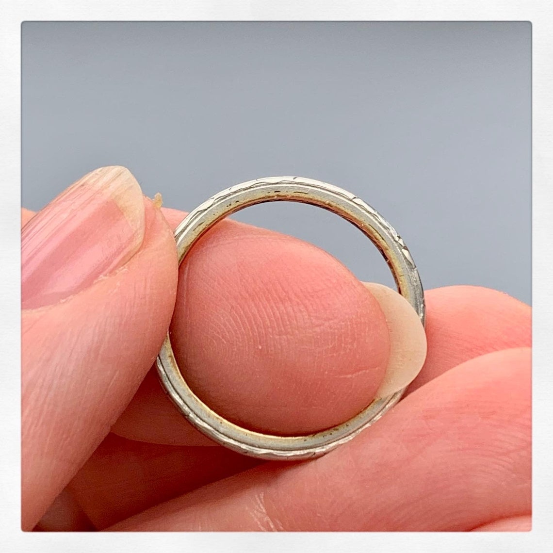 Wonderful Two-tone Engraved 18K Antique Art Deco Stacking Ring - Etsy