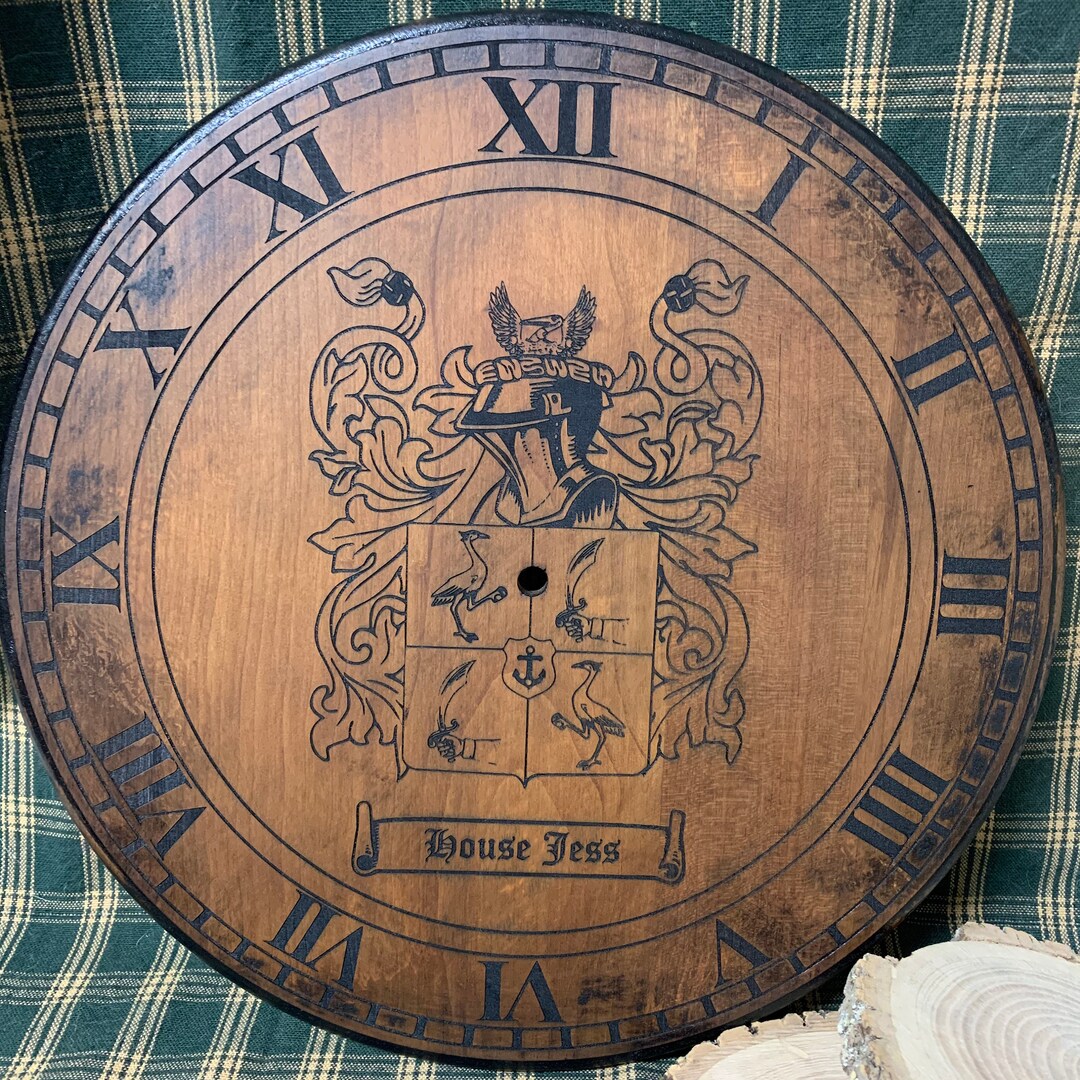 Custom 24” Antique Cherry Hardwood Clock - Etsy