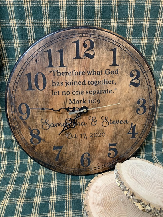 Custom Handmade Wood Clock Multiple Sizes and Finishes - Etsy