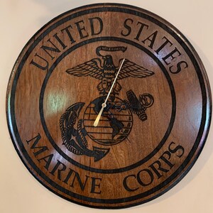 Custom Laser Engraved Solid Wood 12" Clock - Etsy