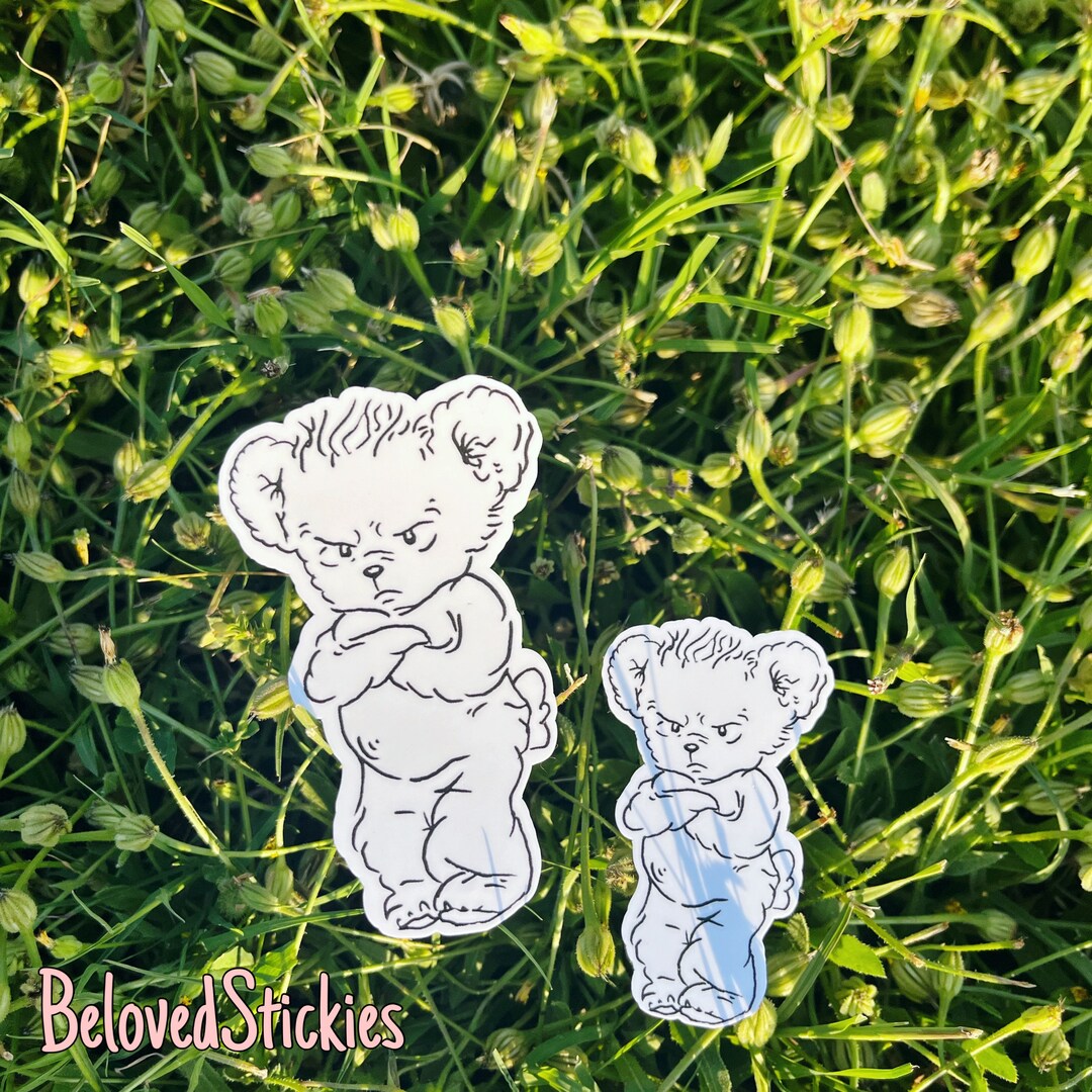 Grumpy Bear Sticker - Etsy