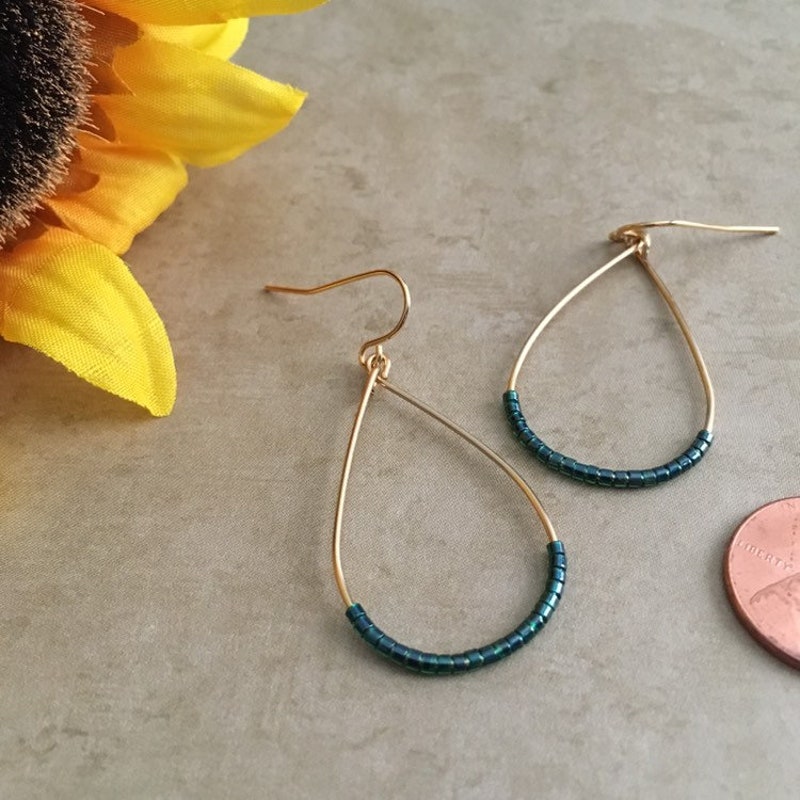 Green Teardrop - Etsy