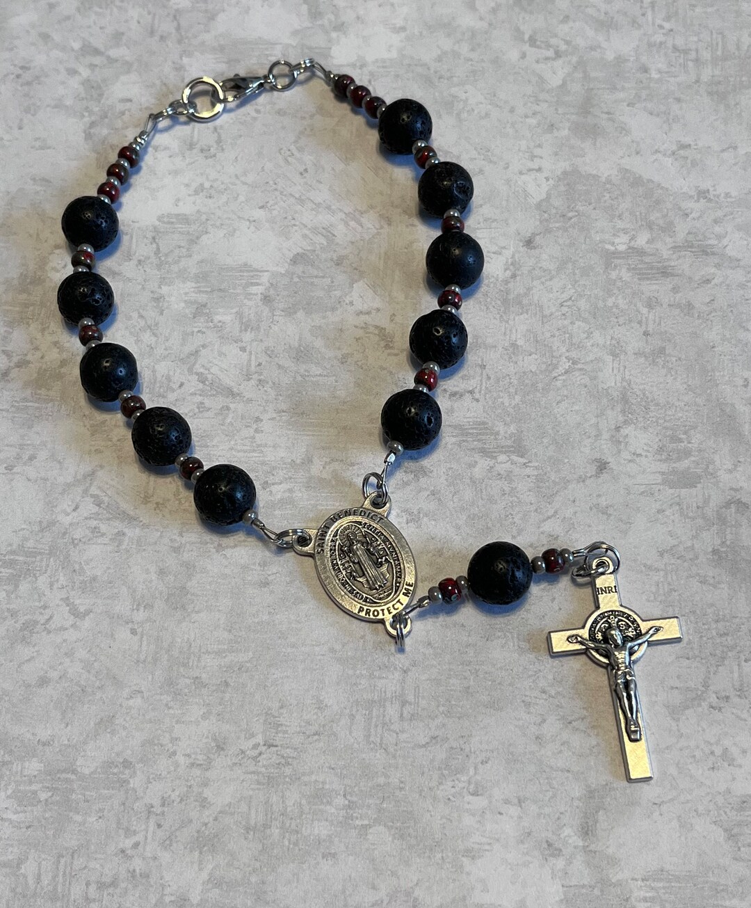Rosary, Religious Gift, Auto Rosary, St. Benedict Decade Rosary, Car ...