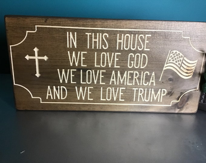 Pro Trump Sign Pro God Pro American Sign Make America Great - Etsy