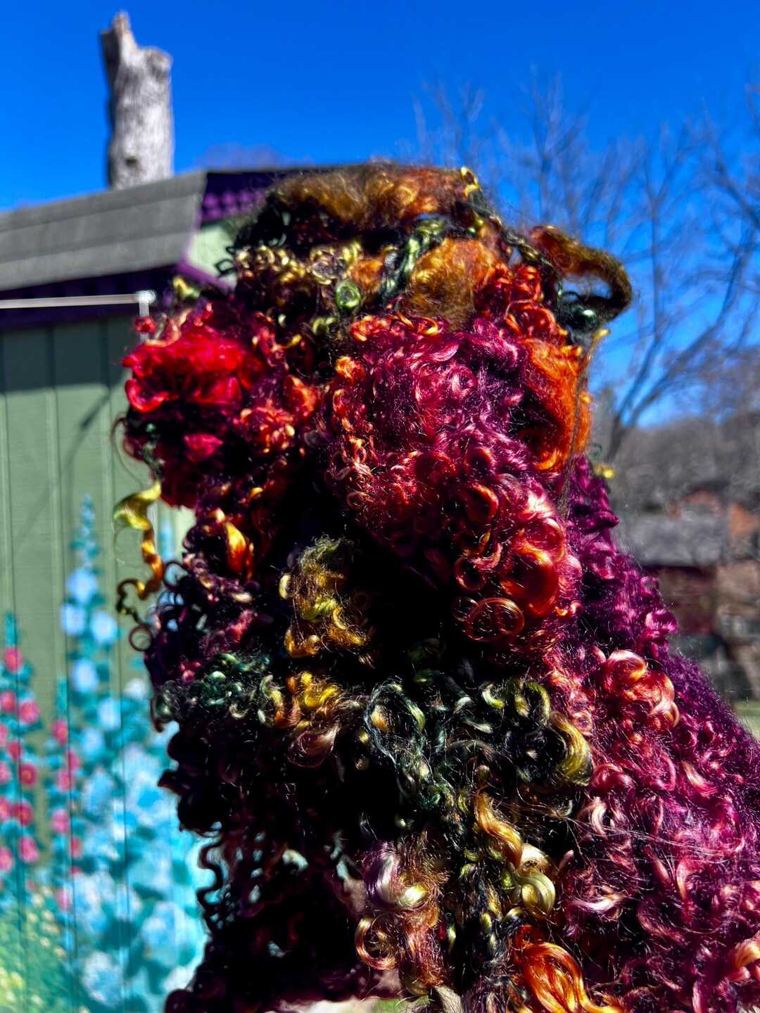 Wool Long Locks Curls Wensleydale Assorted Autumn Colors Deep Reds ...