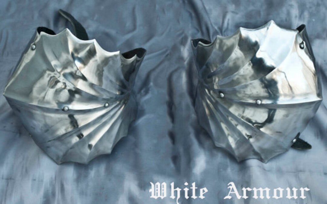 SCA Gothic Combat Steel Elbow Cops, Fluited and Articulated. - Etsy