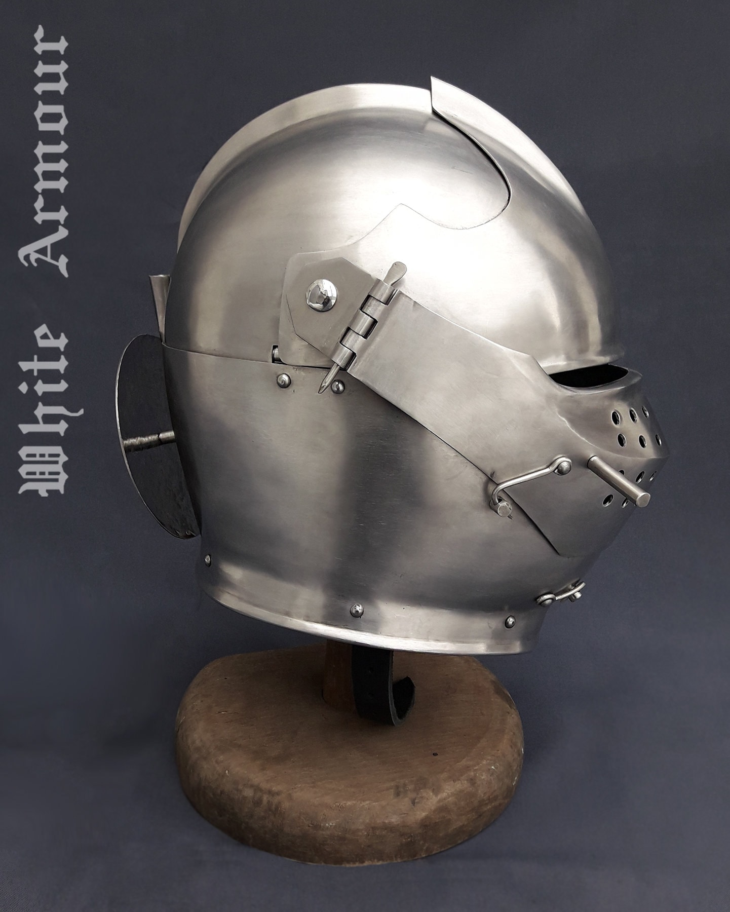 Italian Armet Helmet SCA LARP Fantasy Helmet Knight Armor Helm Medieval ...