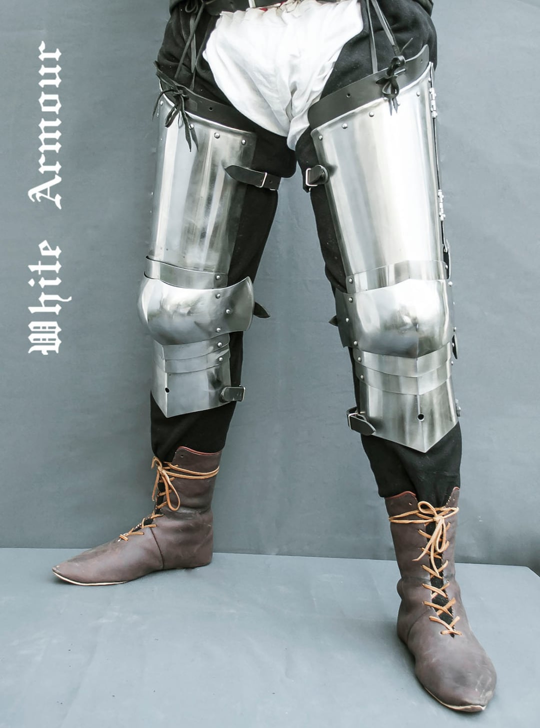 SCA Combat Leg Armor, Plate Legs, Cuisses With Poleyns - Etsy