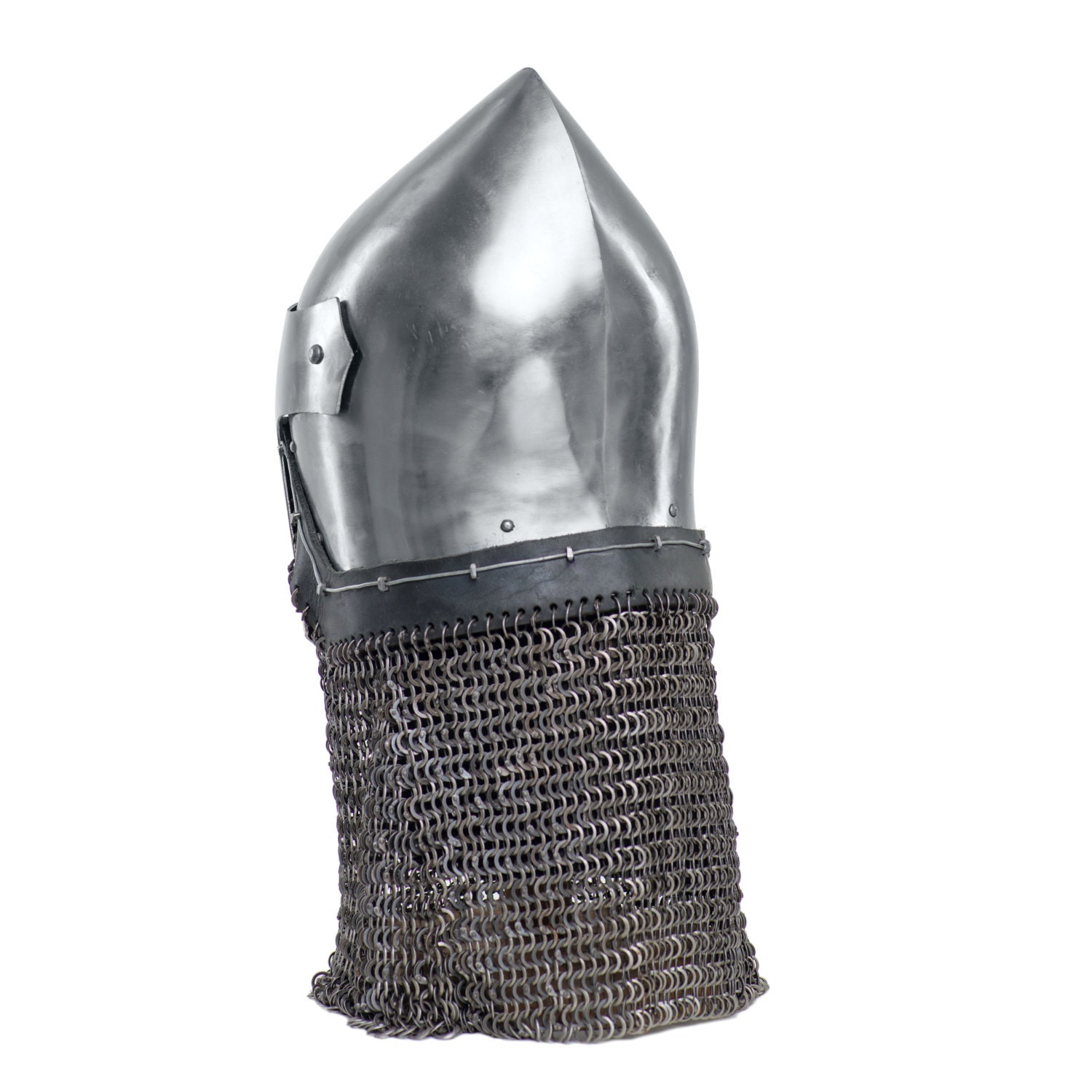 Combat Helmet Closed Bacinet SCA LARP Medieval Helmet SCA Helmet Larp ...